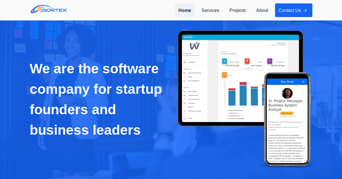 Gortek - app and cloud software development